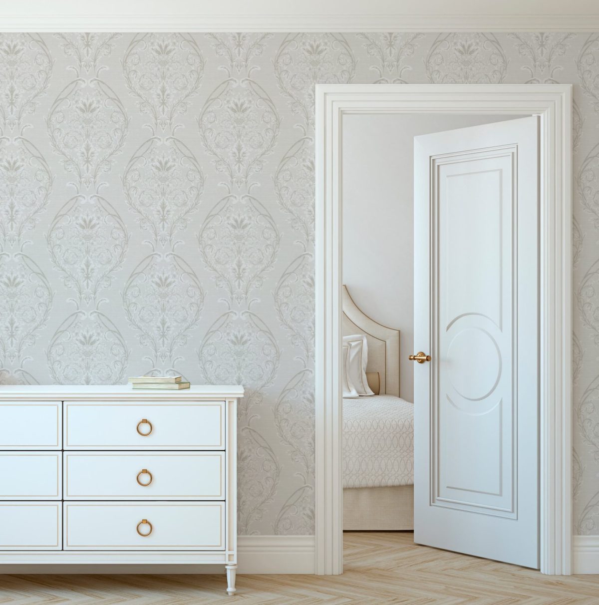 Papel Pintado Raya Génova Piedra-Antracita - be TIP-TOP